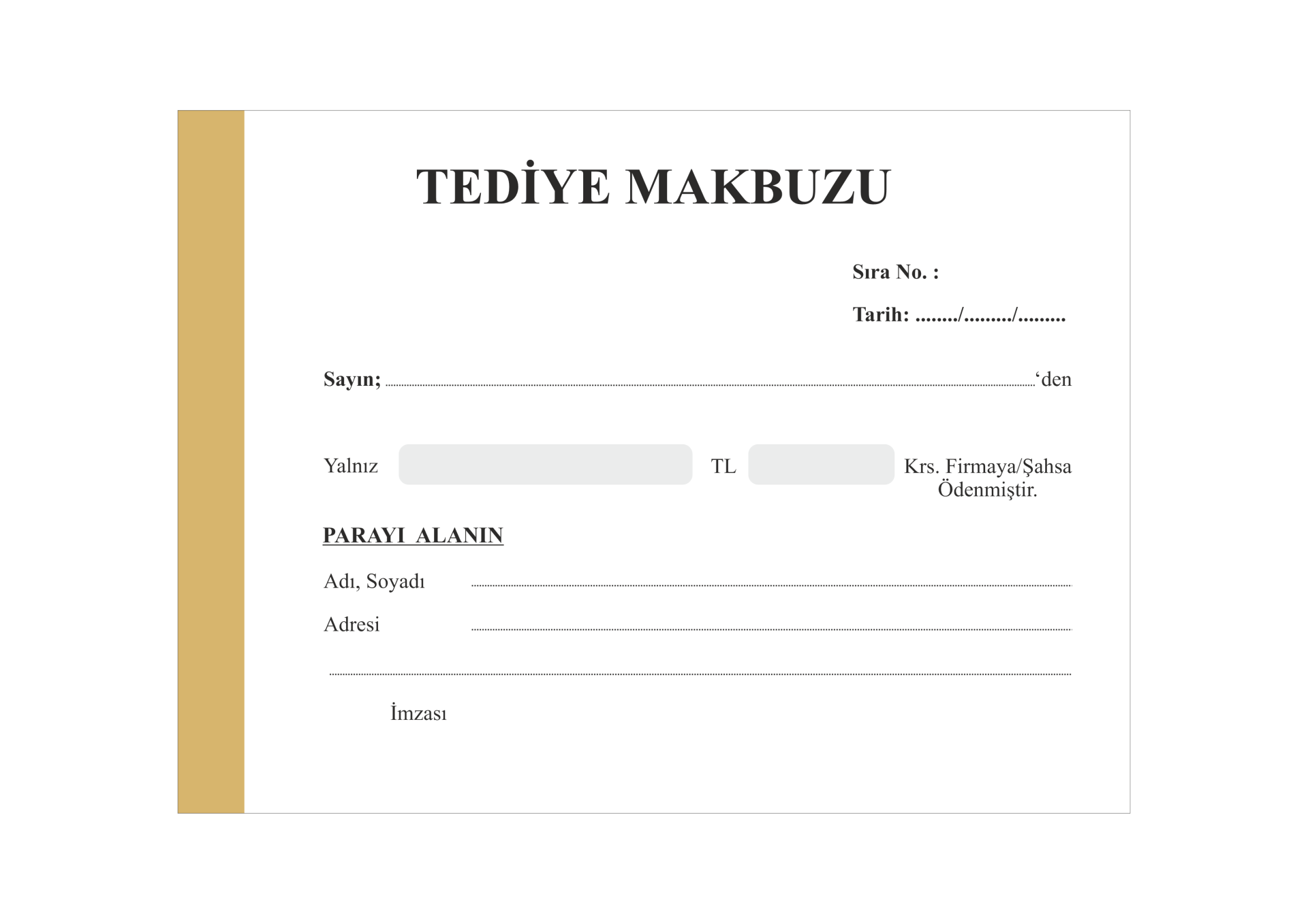 Tediye Makbuz I Firma Logolu Baskılı Tediye Makbuzu I Ransey Matbaa I ...